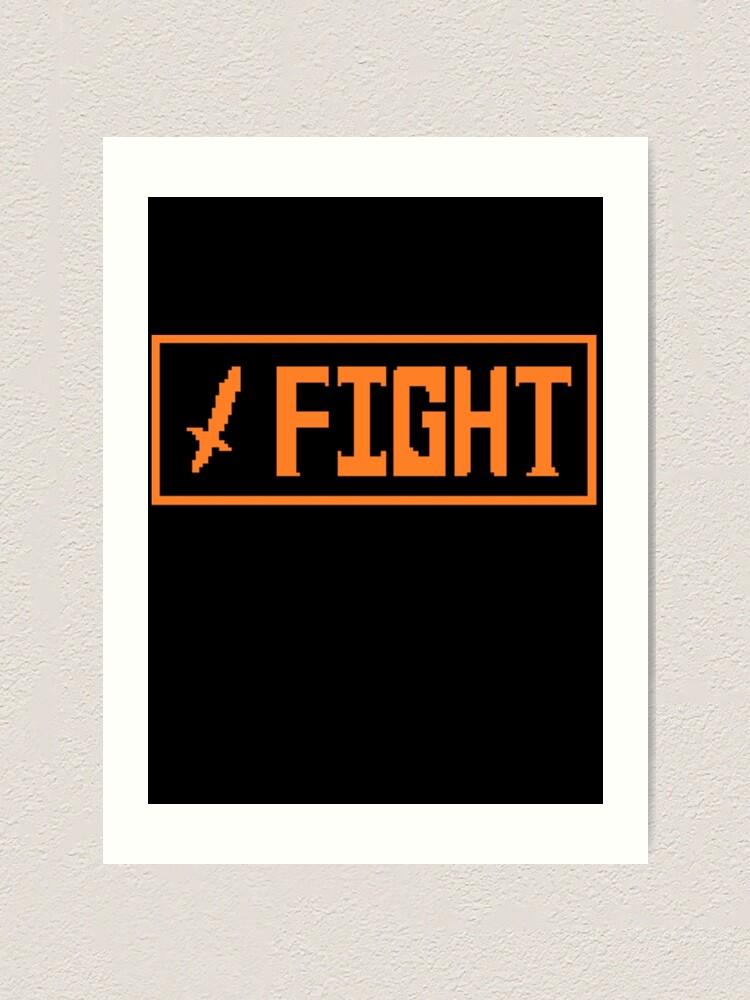 "Undertale FIGHT Design" Art Print for Sale by STX-Shirts | Redbubble