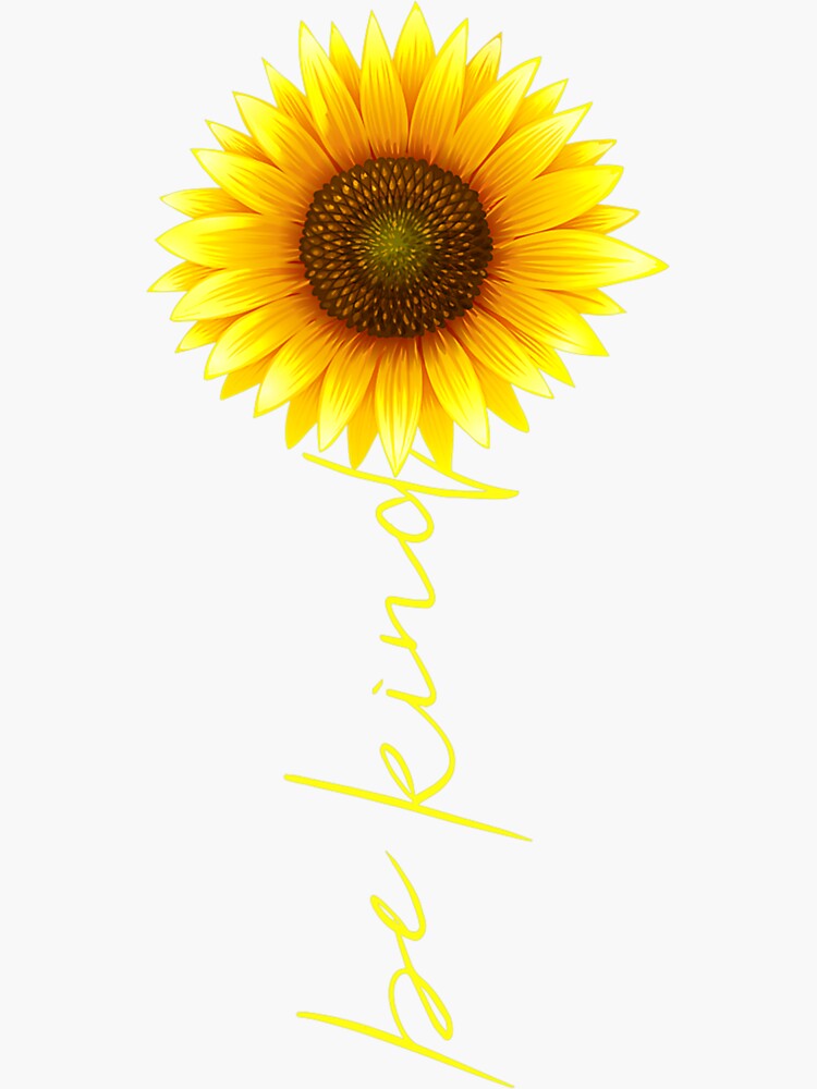 "Autism Be Kind Autism Awareness Sunflower Autism 1" Sticker for Sale ...