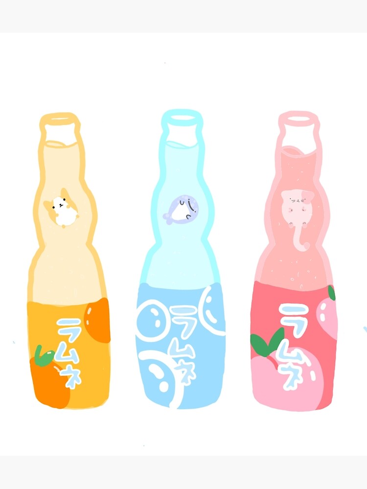 "Kawaii Japanese ramune." Poster by LITTLEXIAOXIAO | Redbubble