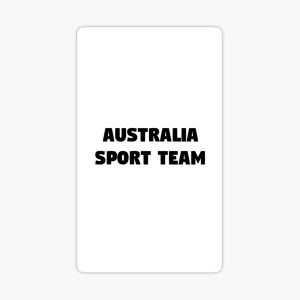 "Australia Sports Team" Sticker for Sale by SonalH | Redbubble