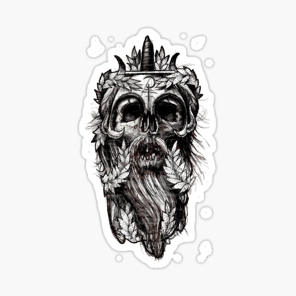 "Till Valhalla Nordic Viking Warrior" Sticker for Sale by ...