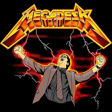 "Megadesk" Sticker for Sale by i-draws | Redbubble