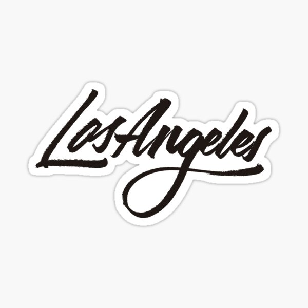 Sticker « los angeles t-shirt », par luxury49 | Redbubble