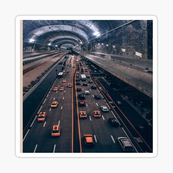 "Amazing highway " Sticker for Sale by Parm26 | Redbubble
