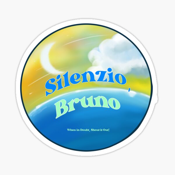"Silenzio Bruno" Sticker for Sale by KookiePalette | Redbubble