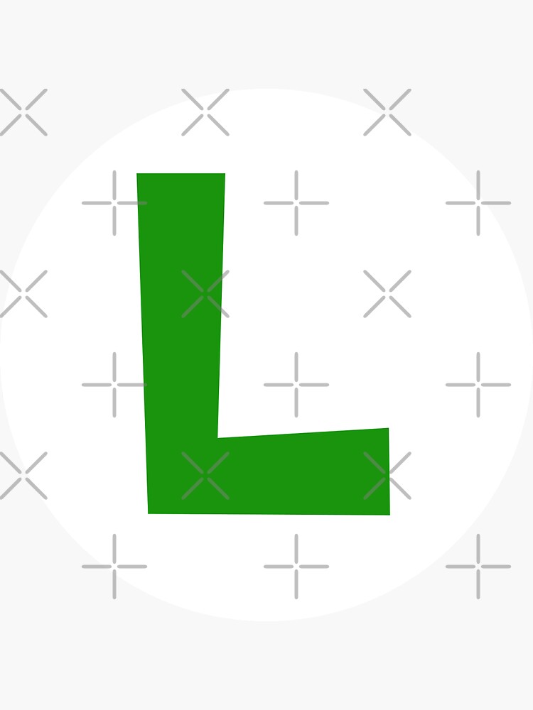 "Luigi " Sticker for Sale by rzlatssunrise | Redbubble