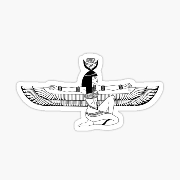 "Isis Egyptian Goddess" Sticker for Sale by Anje-DesignER | Redbubble