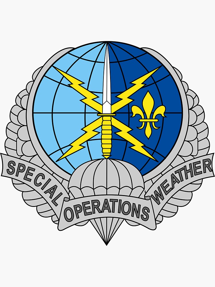 "United States Air Force Special Operations Weather Team" Sticker for ...
