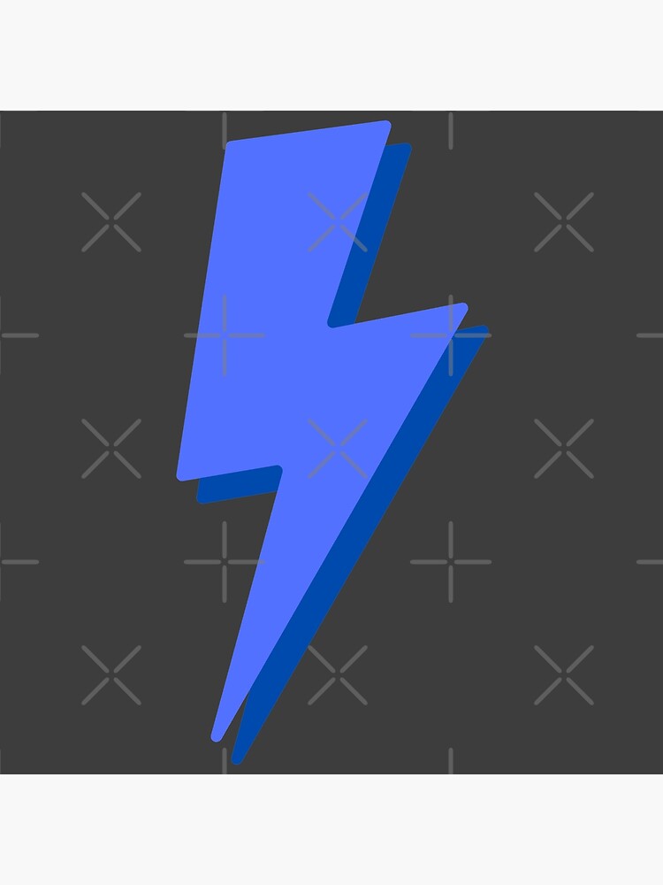"Navy Blue Lightning Bolt" Art Print for Sale by polishalpaca | Redbubble