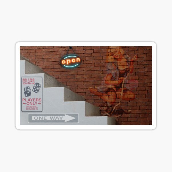"Pin-Up and wall-N3." Sticker for Sale by wallartwork | Redbubble