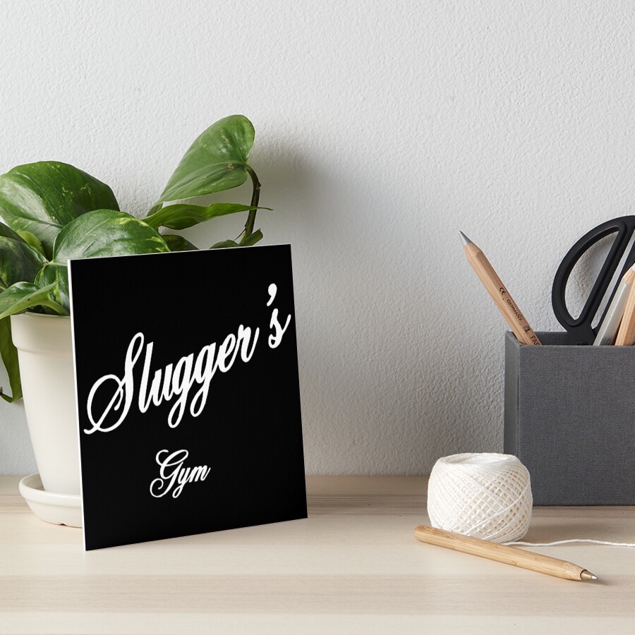 "Sluggers Gym Bugsy Malone." Art Board Print for Sale by HeheMurphy ...