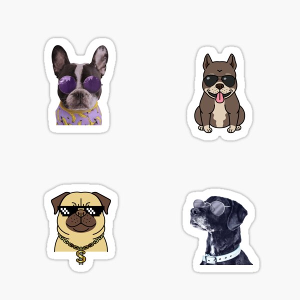 "Doge Sunglasses pack" Sticker for Sale by WhatIsToday | Redbubble