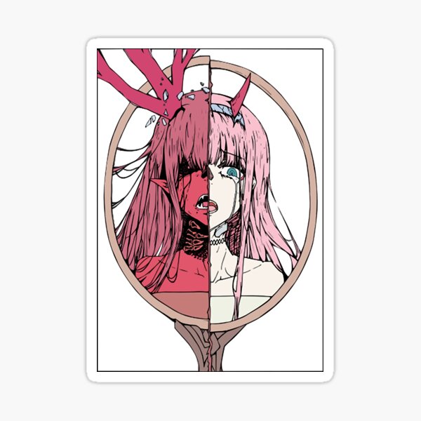 "Darling in the Franxx Zero Two Color Anime Manga " Sticker for Sale by ...