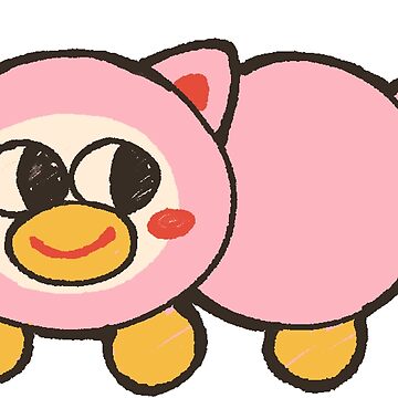 "pink peepy (pinkpy)" Sticker for Sale by inushiba | Redbubble