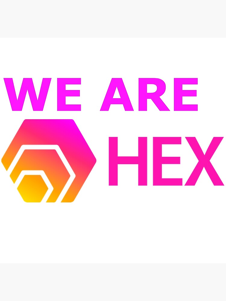 "Hex cryptocurency logo, hex logo - we are hex logo" Photographic Print ...