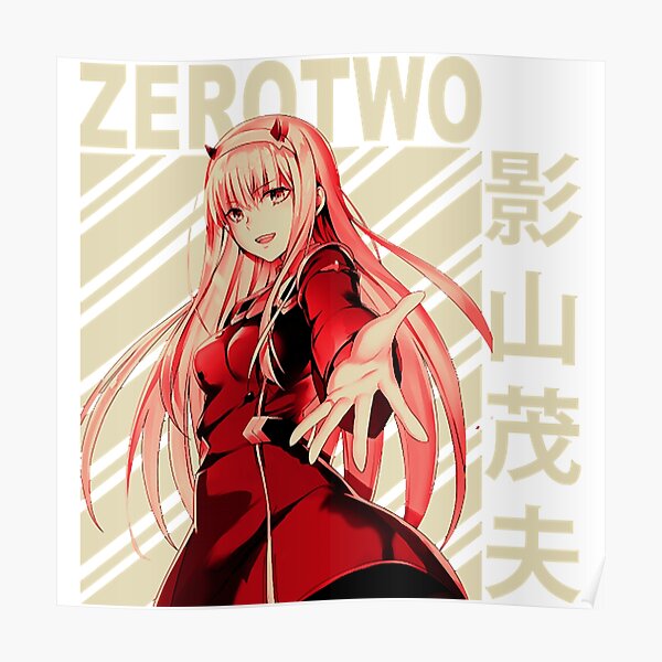 "Zero Two " Poster by EddieFarlow | Redbubble