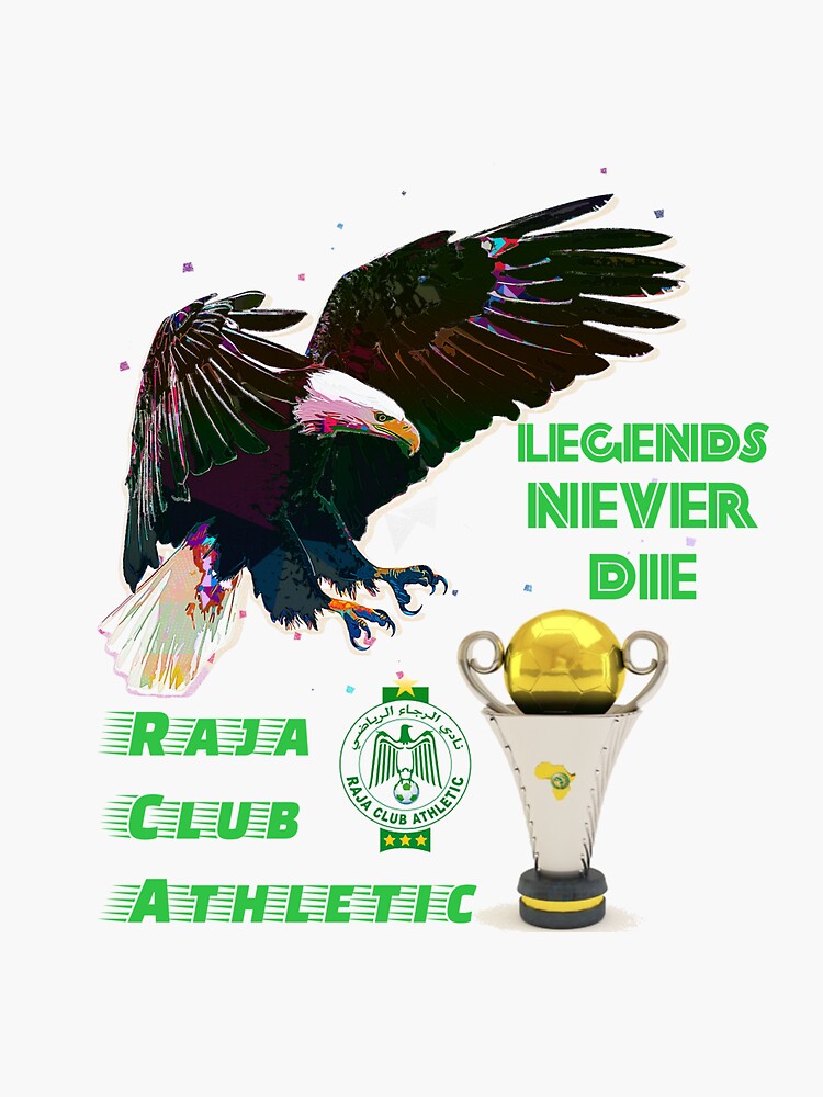 Sticker « RAJA CASABLANCA Legends never die », par aromed2002 | Redbubble