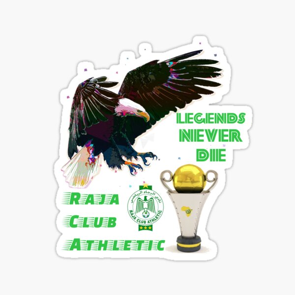 Sticker « RAJA CASABLANCA Legends never die », par aromed2002 | Redbubble