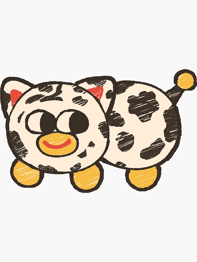 "cow peepy (cowpy)" Sticker for Sale by inushiba | Redbubble