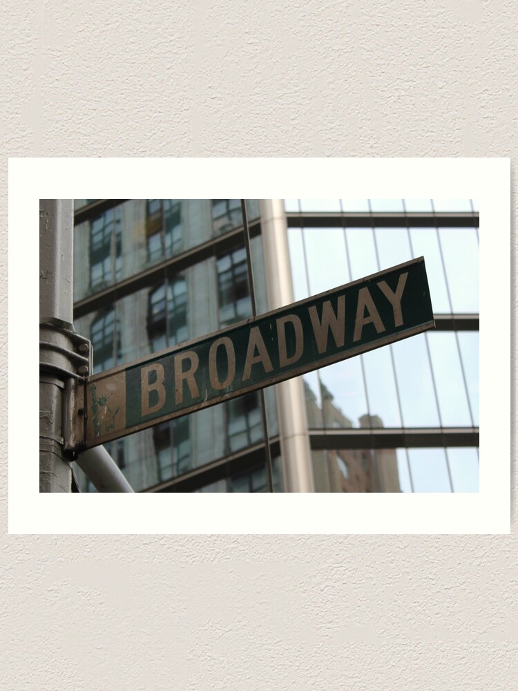 "Broadway Sign" Art Print for Sale by MarijeKouyzer | Redbubble