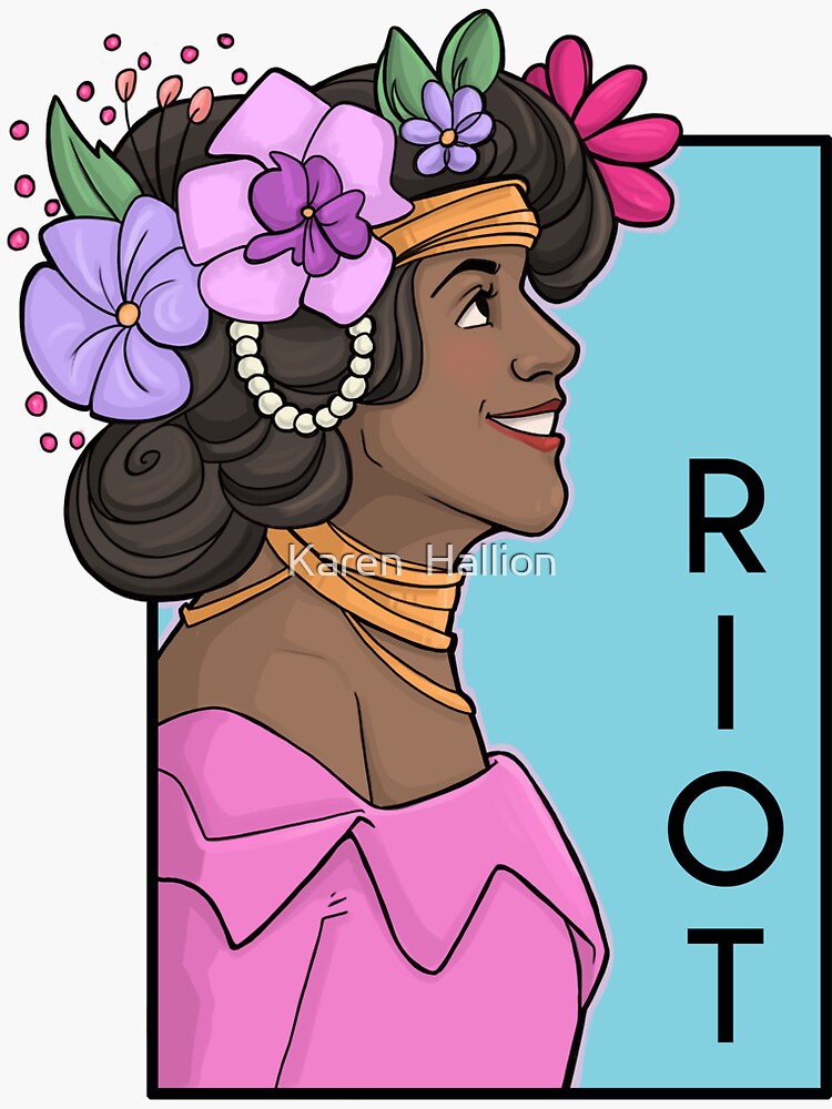 "Riot" Sticker for Sale by Karen Hallion | Redbubble