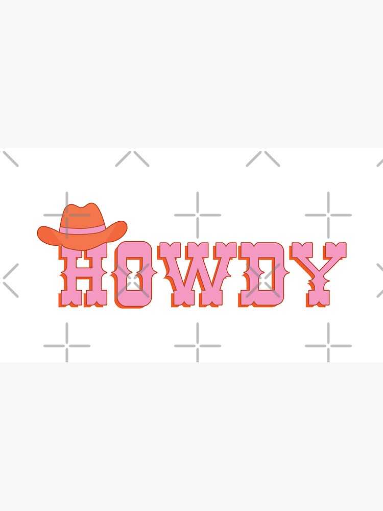 Howdy Pink Cowboy Hat Cap