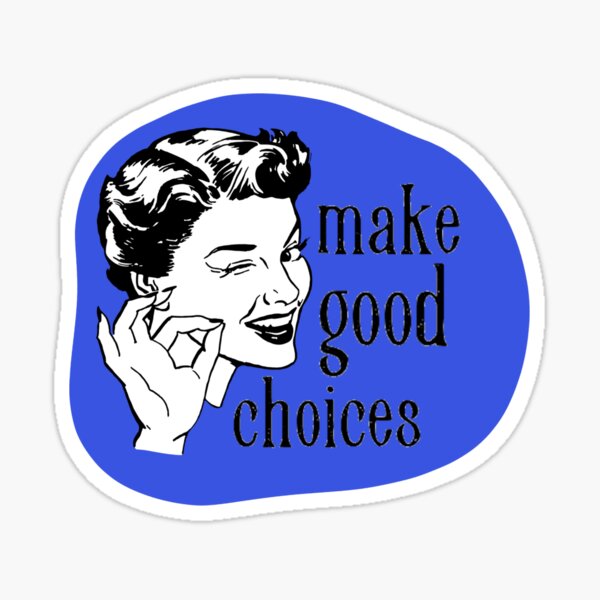 "Bailey Sarian "Make good choices"" Sticker for Sale by GeorgiaKDesigns ...