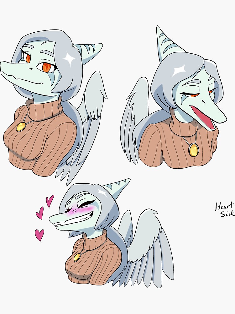 "Tiny Lucy "Fang" Mous Faces" Sticker for Sale by HeartSick746 | Redbubble