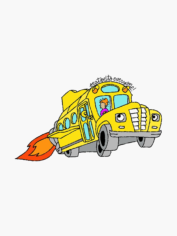 "Teacher Sticker / Magic SchoolBus" Sticker for Sale by makethemostofit ...
