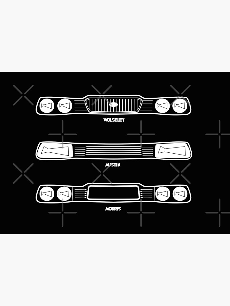 "Austin Princess, Morris and Wolseley wedge classic car faces." Poster ...