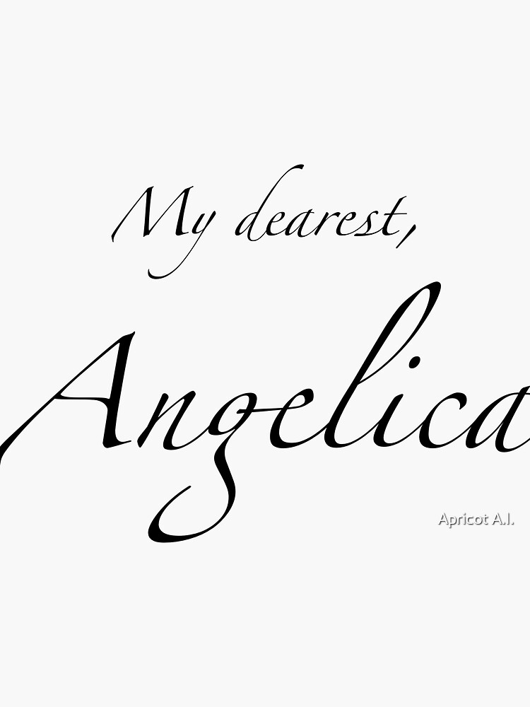 "My dearest," Sticker for Sale by 5RoundsRapid | Redbubble