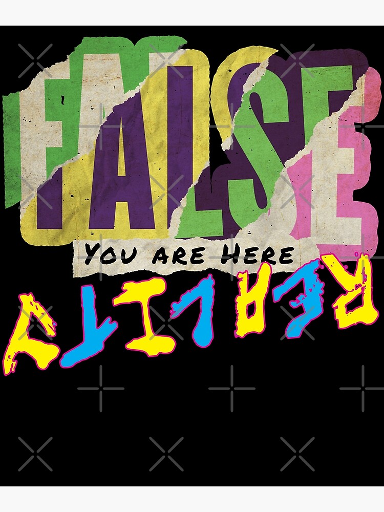 "Weirdcore Aesthetic - False Reality - You Are Here" Art Print for Sale ...