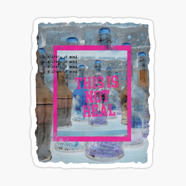 "Weirdcore Aesthetic - This Is Not Real" Sticker for Sale by RKasper ...