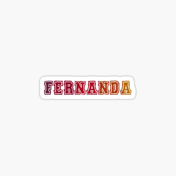 "FERNANDA" Sticker for Sale by ruviogevio | Redbubble