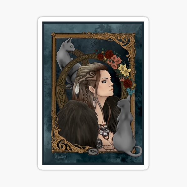 "Freya" Sticker for Sale by CatLaCroix | Redbubble