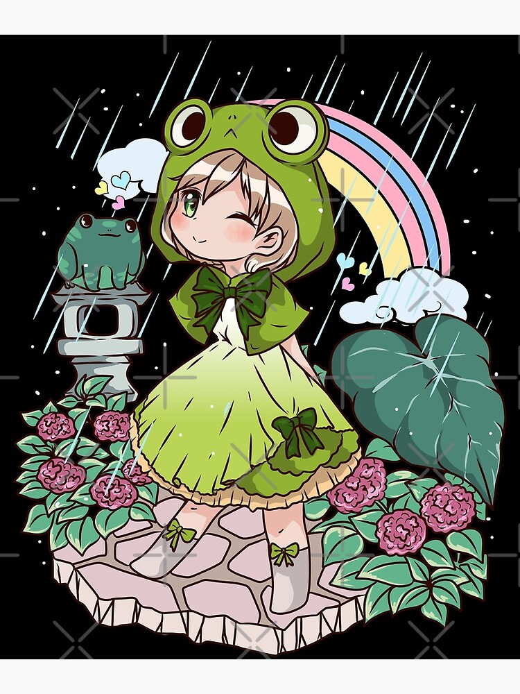 Lámina fotográfica «Cute Kawaii Chibi Anime Chica adolescente y ...