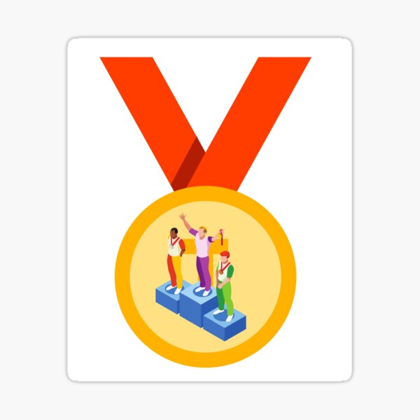 "Olympic Medal " Sticker for Sale by Adexgraphics | Redbubble