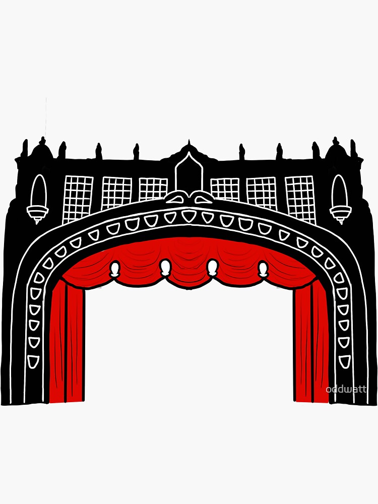 "Grand Drape " Sticker for Sale by oddwatt | Redbubble