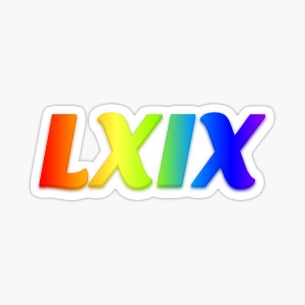"LXIX LGBT" Sticker for Sale by Dobsy | Redbubble
