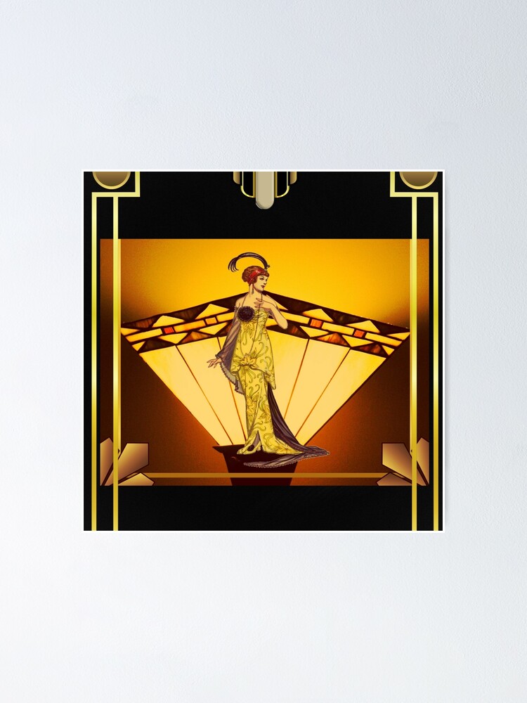 "Art Deco Glamour" Poster for Sale by Lisa Marie Mercer | Redbubble
