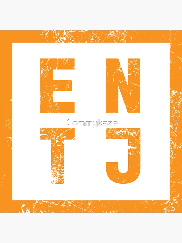 "ENTJ Extrovert Personality Type" Sticker for Sale by Commykaze | Redbubble