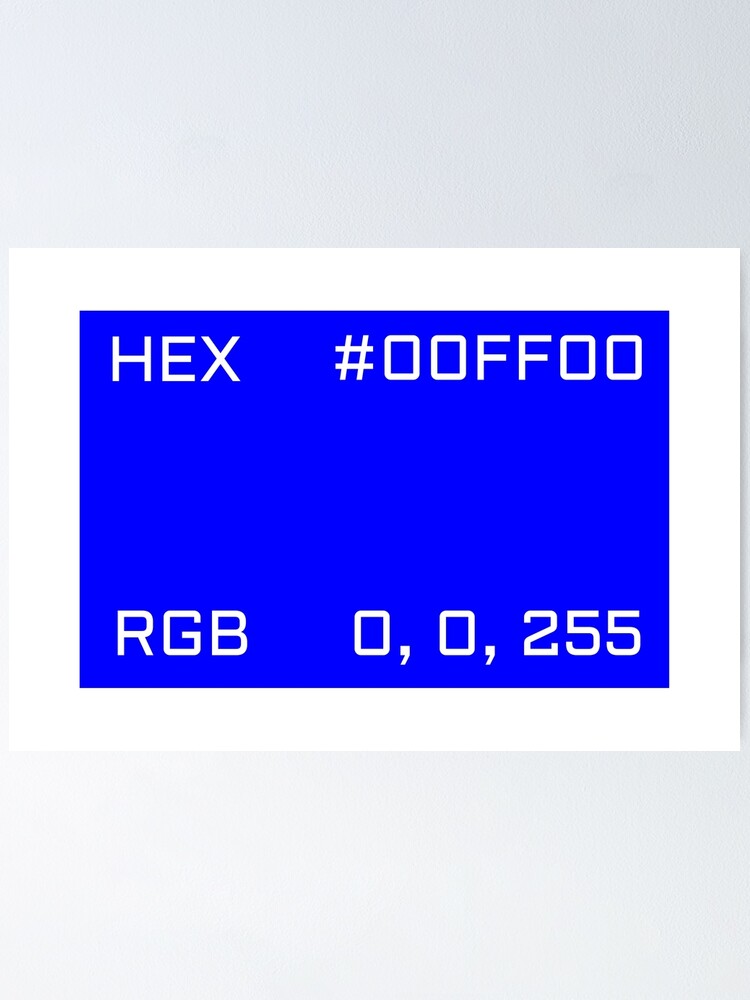 "#00ff00" Poster by Molour | Redbubble