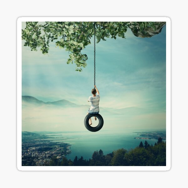 "adventurer swing" Sticker for Sale by psychoshadow | Redbubble