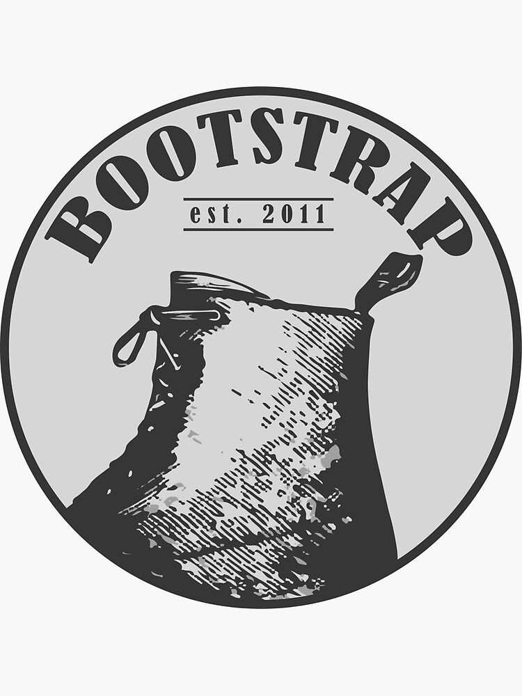 "Vintage Bootstrap Logo" Sticker for Sale by BsmntDesigns | Redbubble