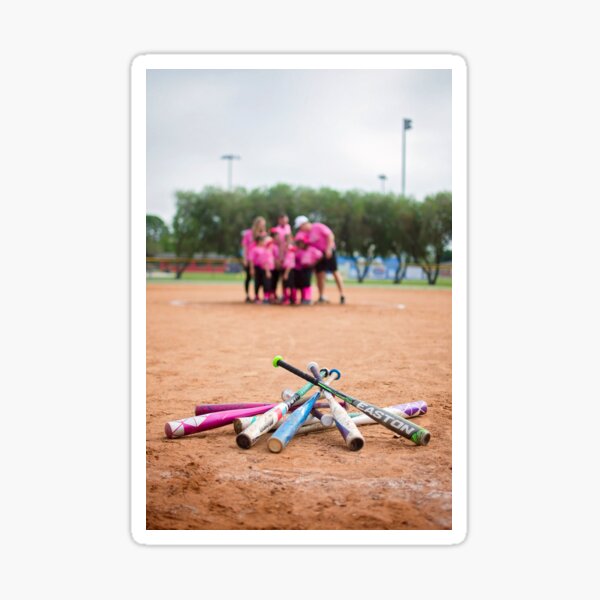 "Softball Huddle" Sticker for Sale by KLHphotographs | Redbubble