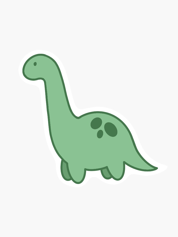 "Little Green Dinosaur" Sticker for Sale by Hananana18 | Redbubble