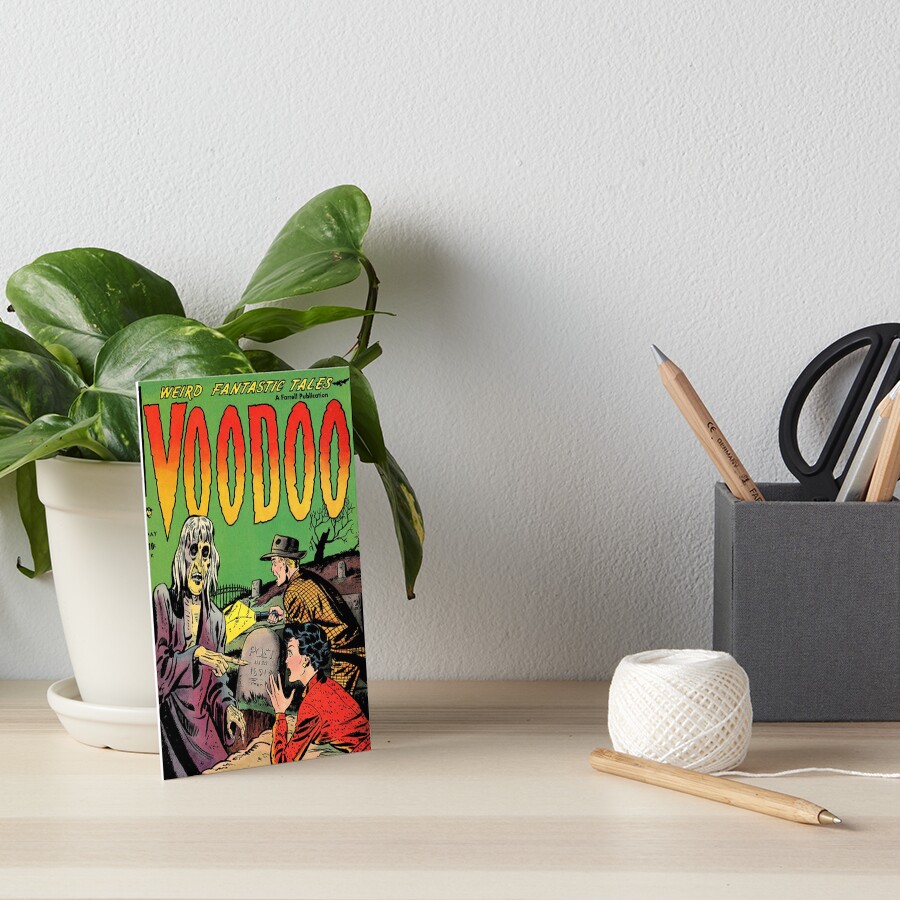 "Vintage Voodoo Comic Book Cover, Mystic Arts, Witchcraft, black magic ...