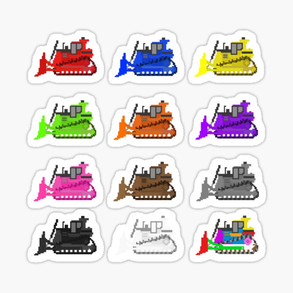 "Bulldozer Colors - The Kids' Picture Show" Sticker for Sale by ...