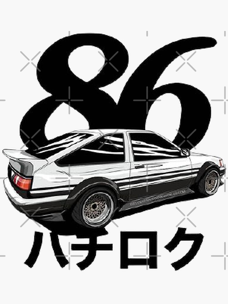 "AE86 : Takumi Series : Premium Merchandise - " Sticker for Sale by ...
