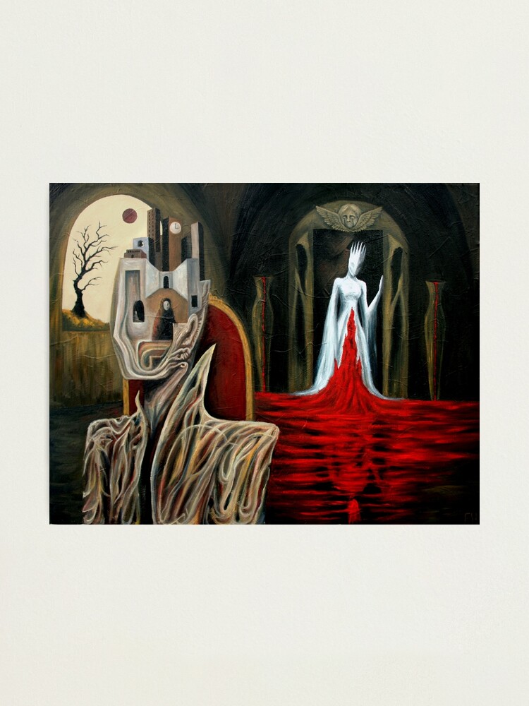 Lámina fotográfica «Aborto espontáneo - Pintura al óleo original de ...